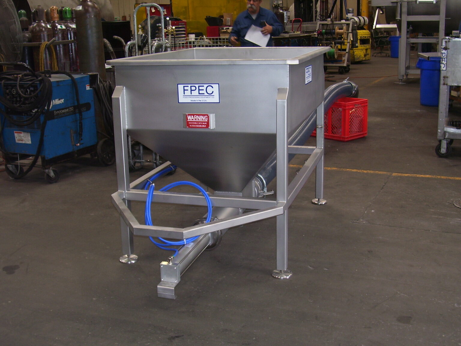 Vacuum Hopper for High-Capacity Food Processing Efficiency | FPEC